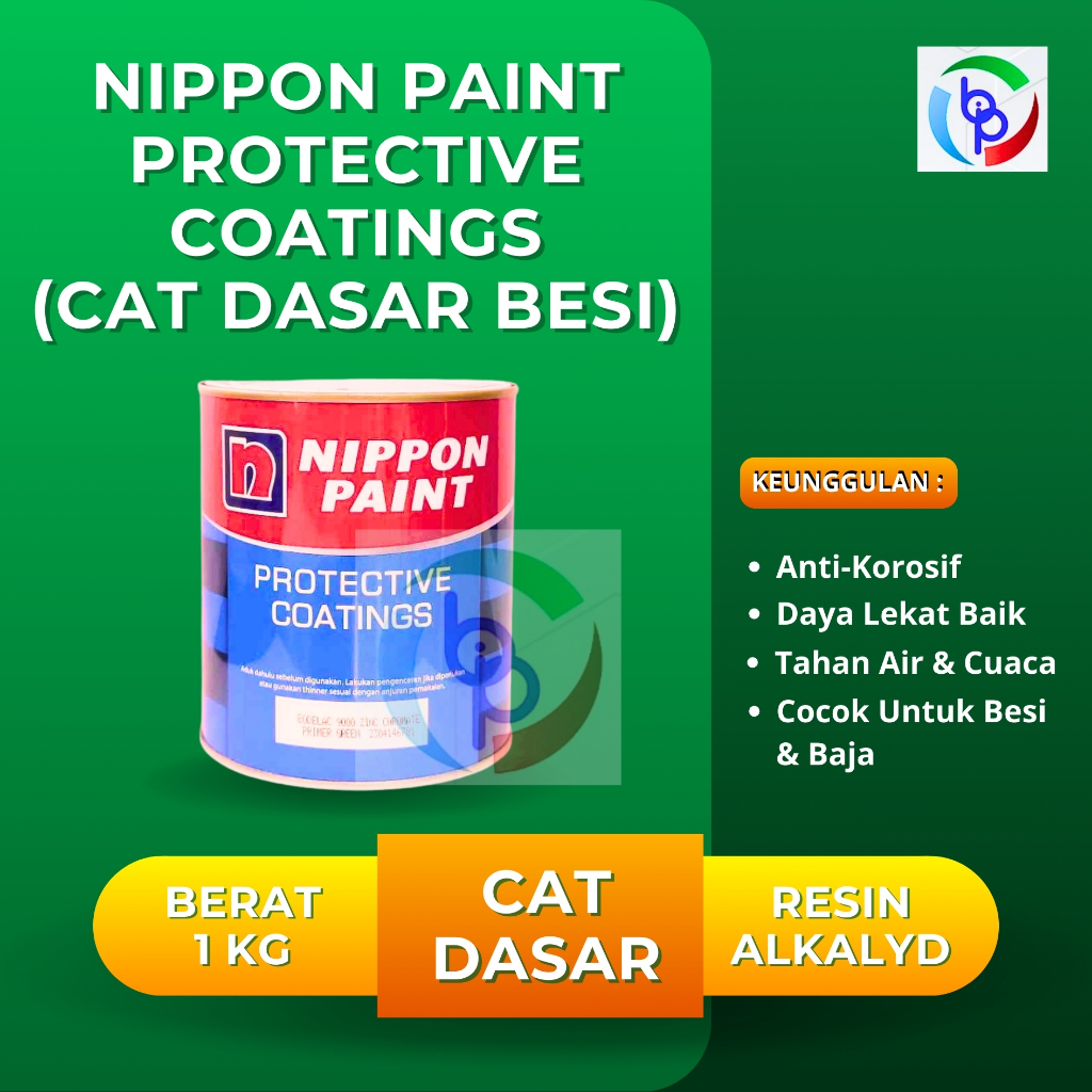 Jual Nippon Paint Protective Coatings Cat Dasar Besi/Meni Besi/Bodelac Metal Primer/Zinc ...