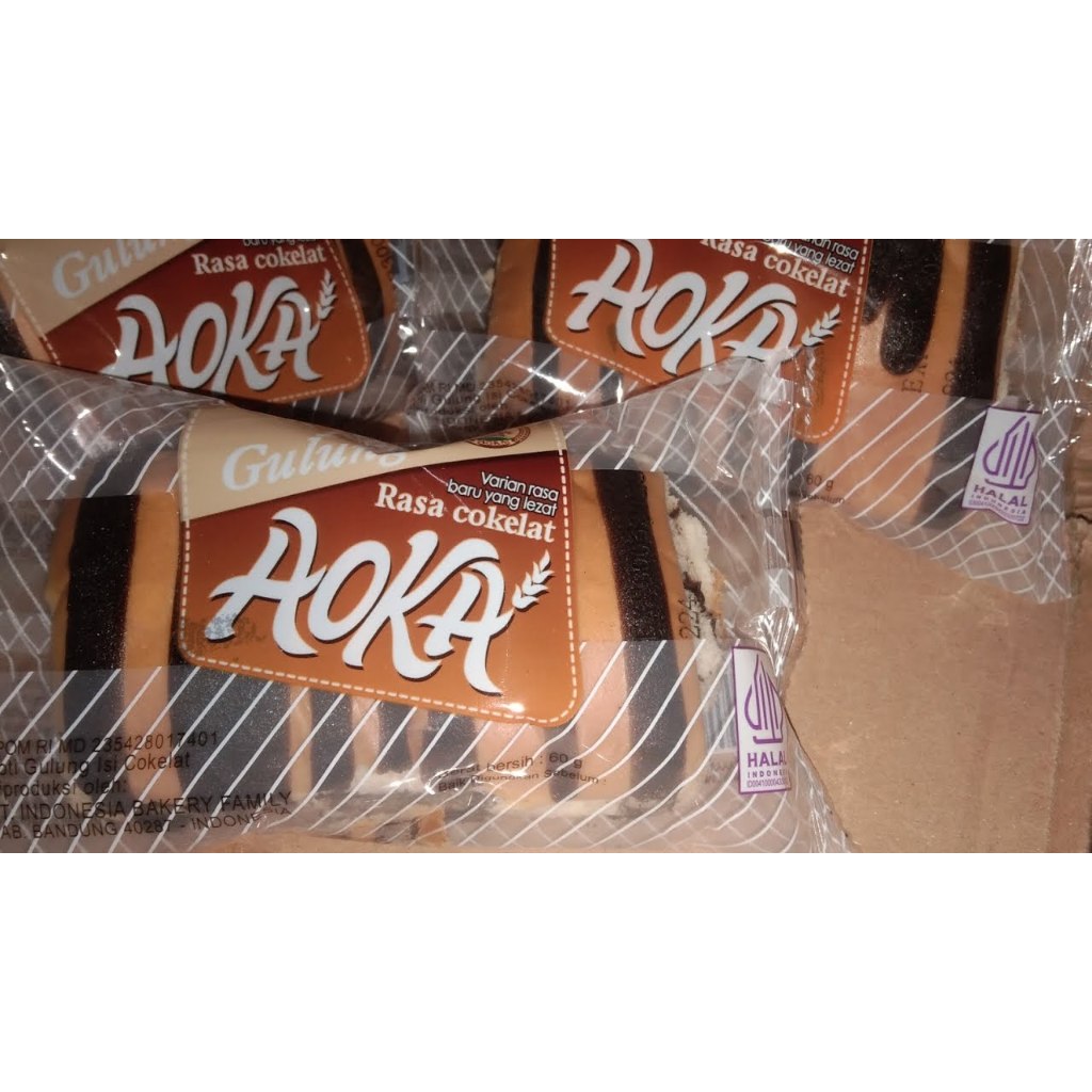 Jual Dils Shop Aoka Roti Gulung Varian Coklat 60 Gram | Shopee Indonesia
