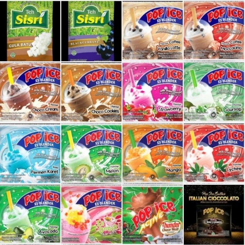 Jual pop ice 1 renceng isi 10 sachet | Shopee Indonesia