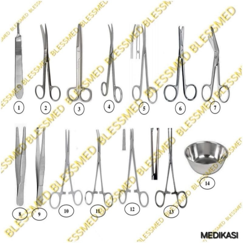 Jual Medikasi Set Premium Quality (+ Bak Instrument 509 Lokal) | Shopee ...