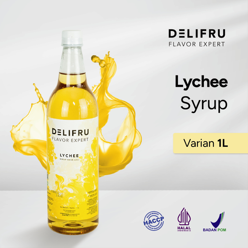 Jual Delifru Lychee Syrup 1 Liter - Sirup Leci | Shopee Indonesia