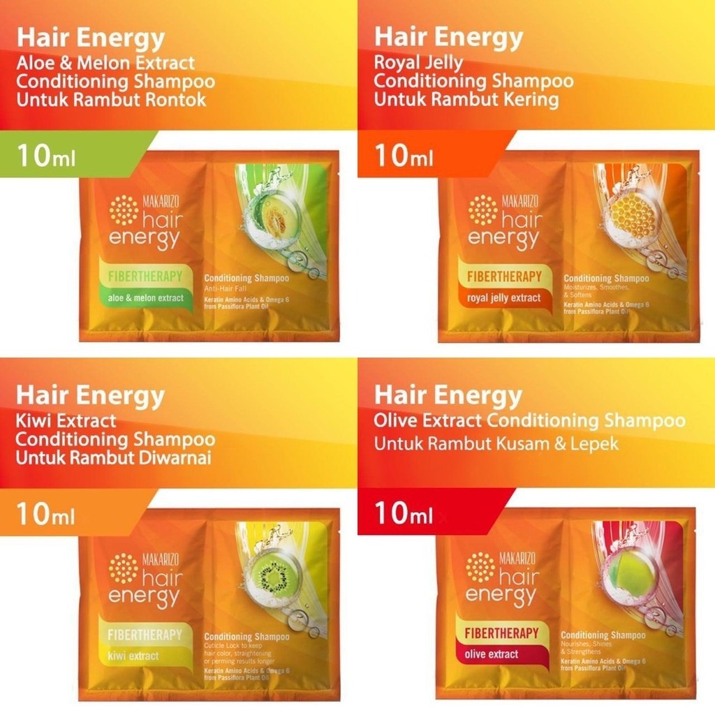 Jual Makarizo Hair Energy Shampoo Sachet 12pcs | Shopee Indonesia