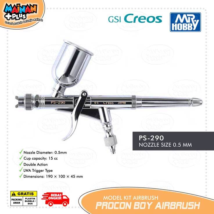 Jual Airbrush PROCON BOY PS290 MR HOBBY PS 290 Air Brush Gunpla Gundam ...