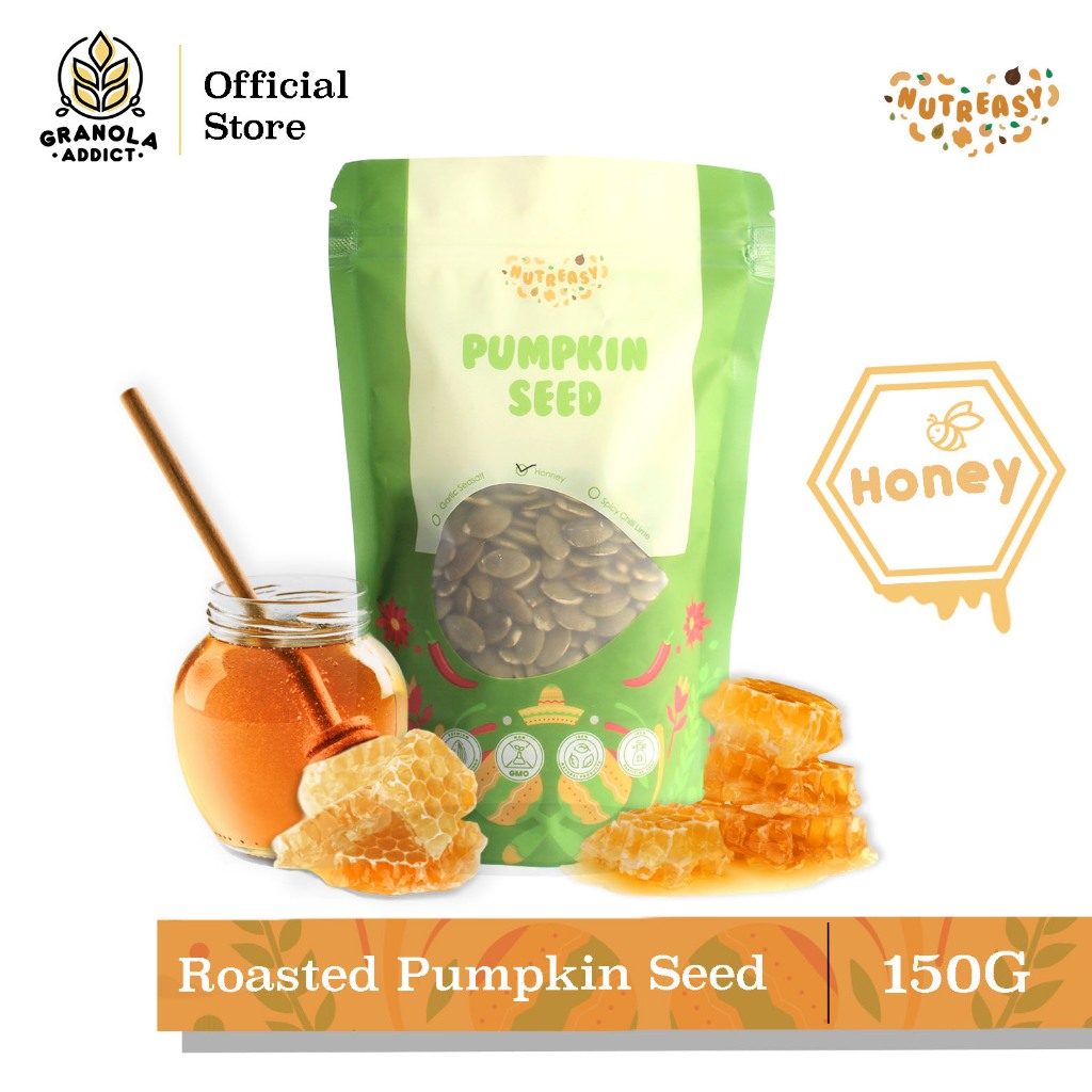 Jual Granola Addict - Nutreasy Roasted Pumpkin Seed (Honey) / Biji Labu ...