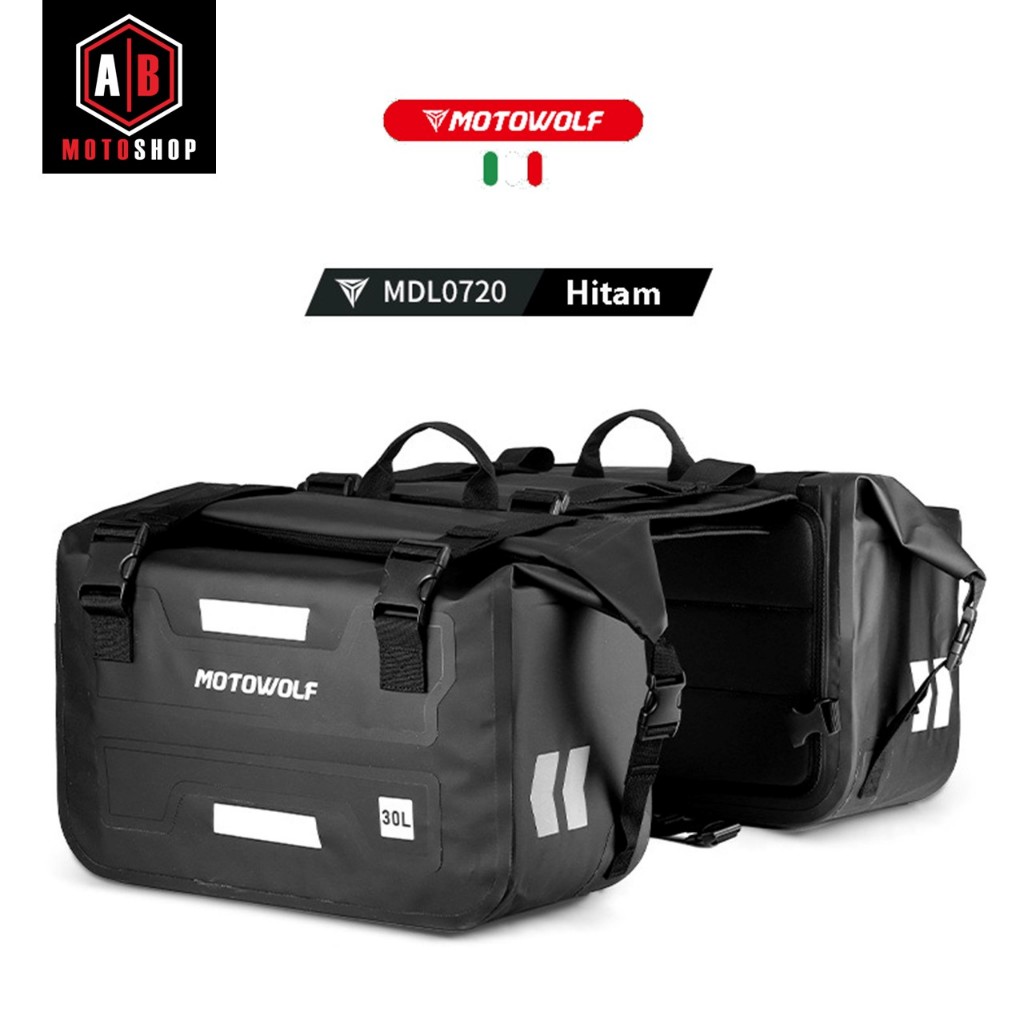 Jual MOTOWOLF SIDE BAG MOTOR TAS TRAVEL MULTIFUNGSI ANTI AIR MDL 0720 ...