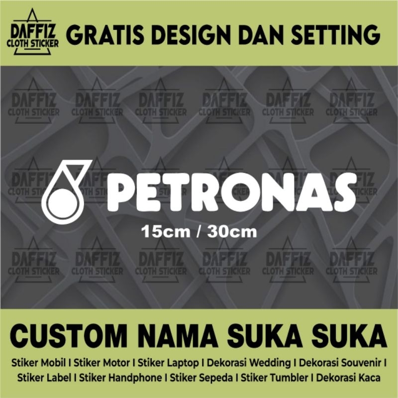 Jual STICKER CUTTING PETRONAS | STICKER CUTTING CUSTOM | Shopee Indonesia