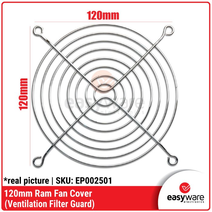 Jual Ram Fan Cover 12cm Pelindung Cover Fan Ventilation Filter Guard ...