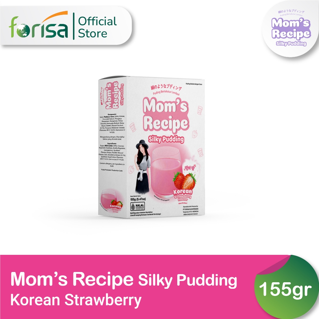 Jual Mom's Recipe Silky Pudding Rasa Korean Strawberry 155 gr | Shopee ...