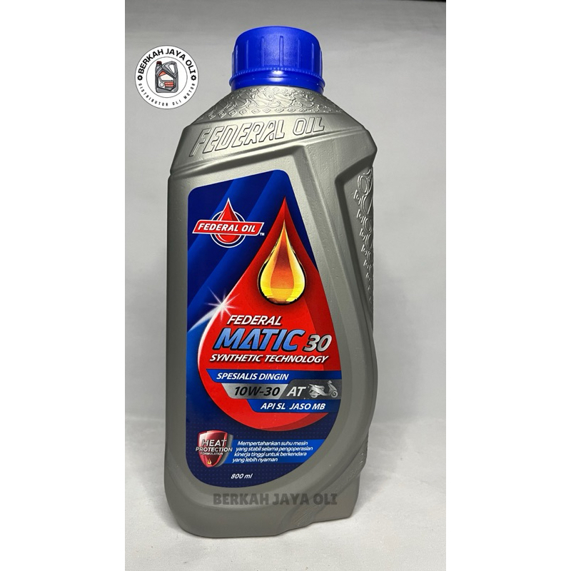 Jual Federal Matic 30 Silver SAE 10W-30 - 0,8L (Original) Oli Semua ...