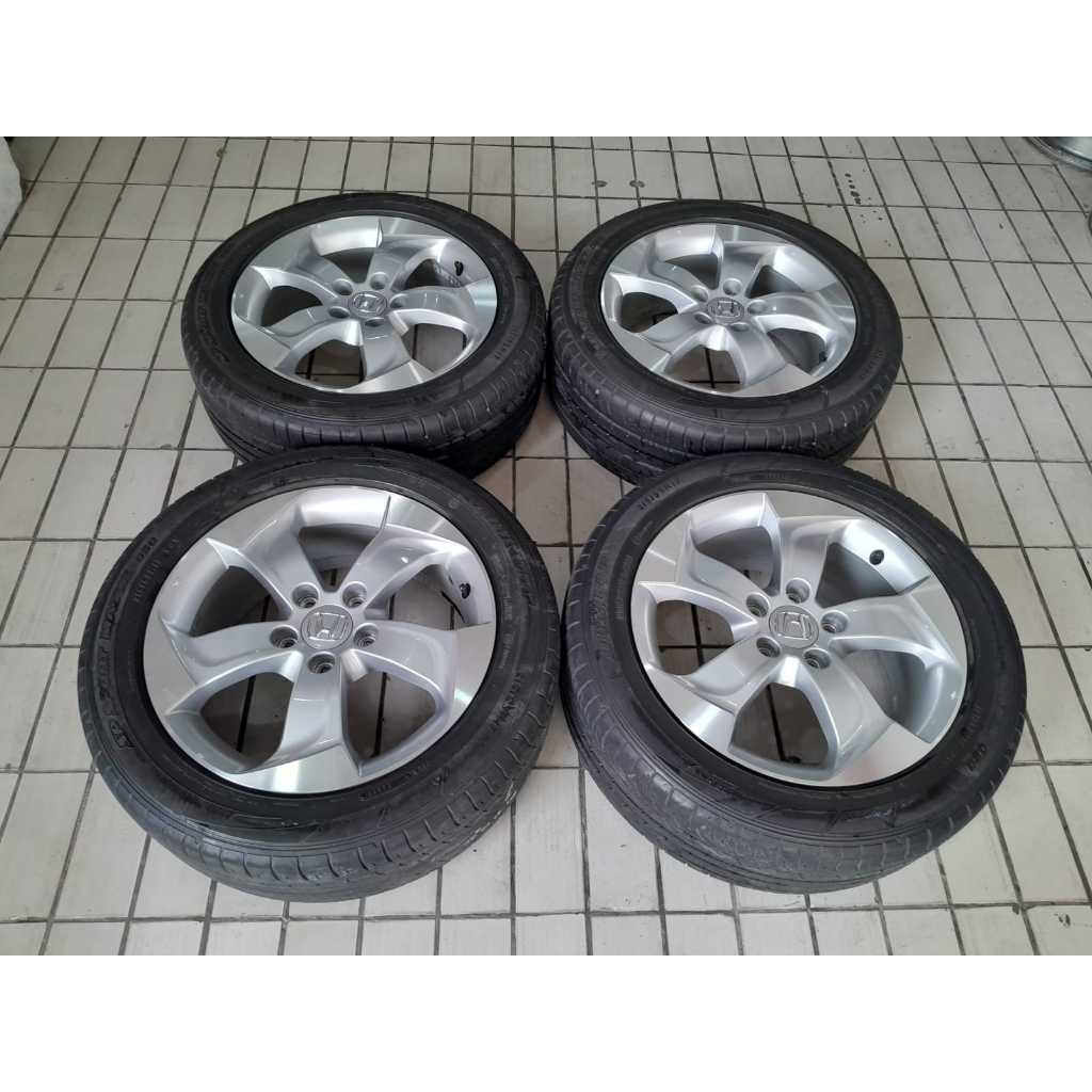 Jual Velg mobil honda hrv ring 17x7 h5x114,3 et55+ban 215/55 r17 ...