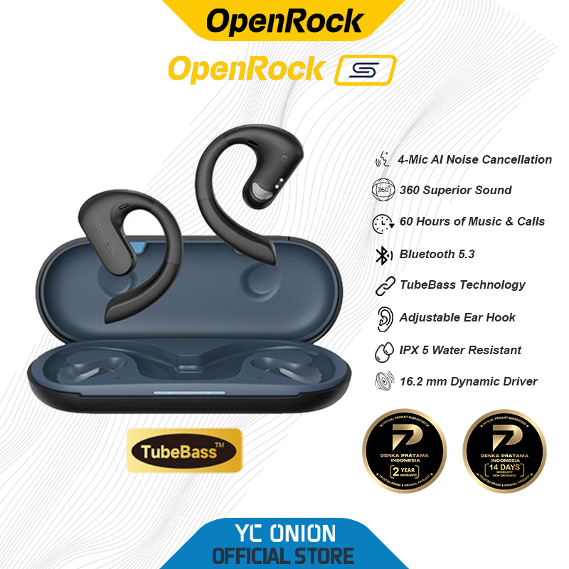 Jual OPENROCK S TWS Open Ear Air Conduction Sport Earbuds Earphone ...