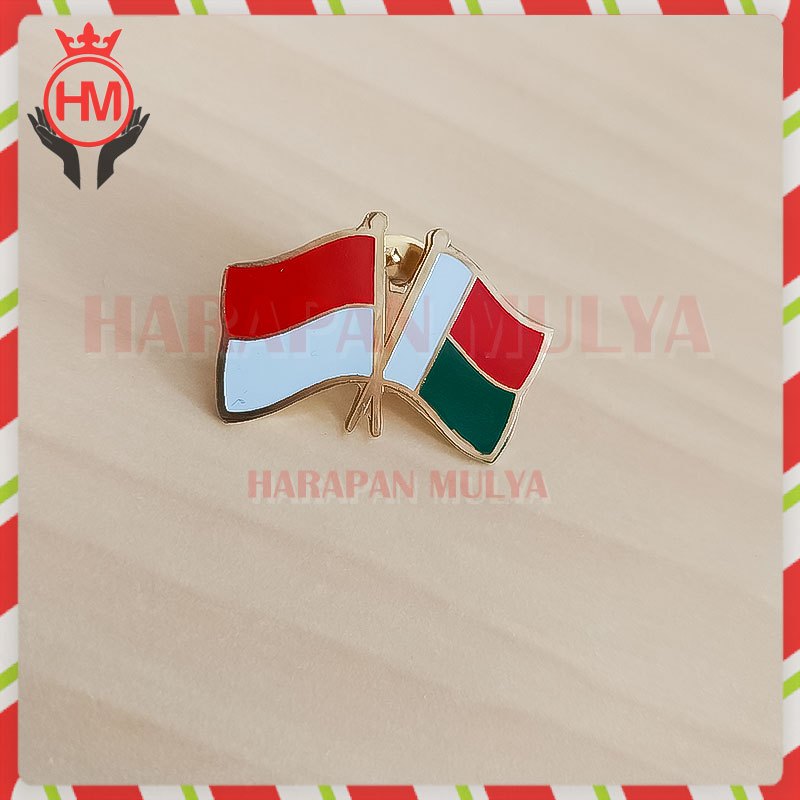 Jual Flag Pin Indonesia Dan Madagaskar - Pin Bendera Persahabatan ...