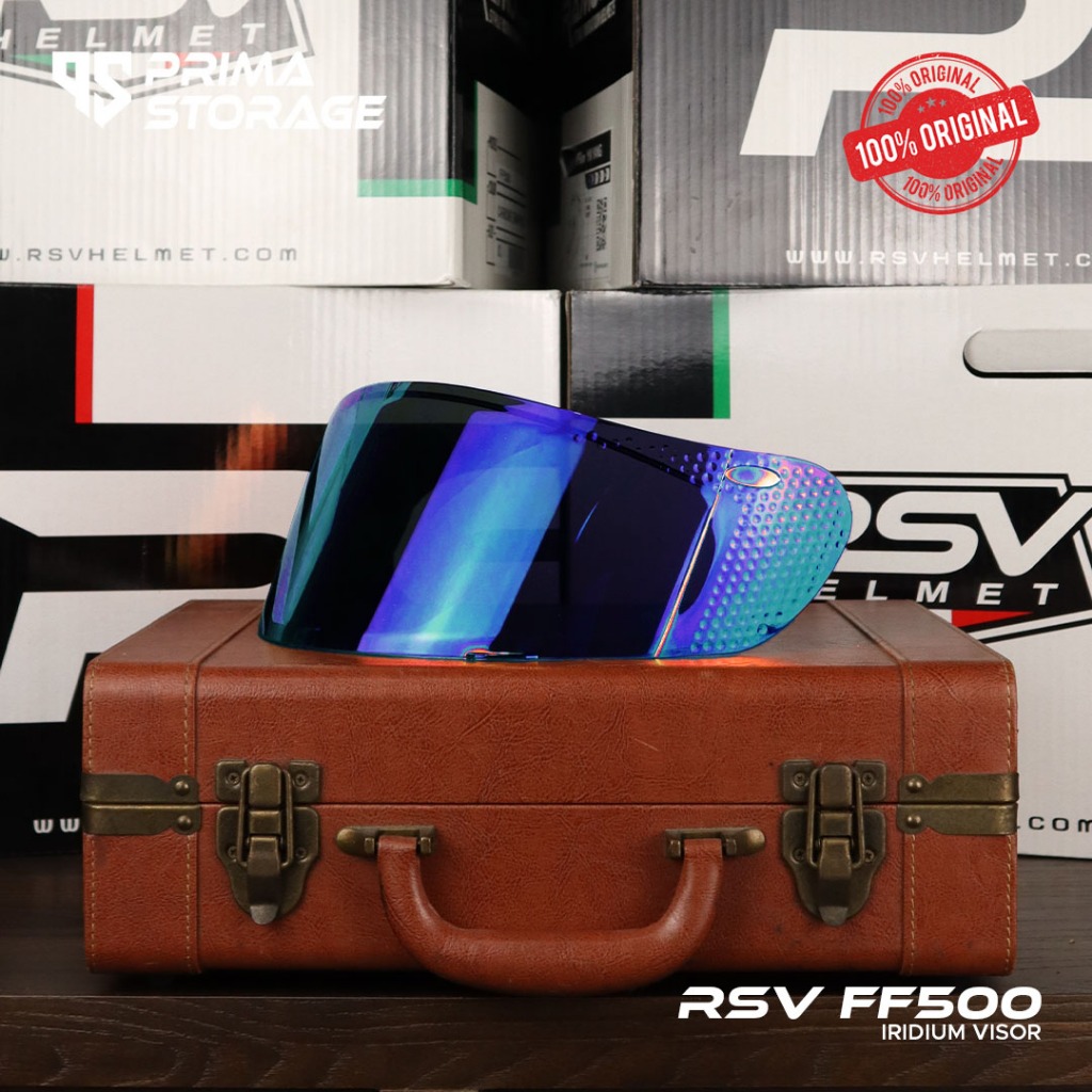 Jual VISOR HELM RSV FF500 IRIDIUM RED, BLUE & GREEN / VISOR RSV ...