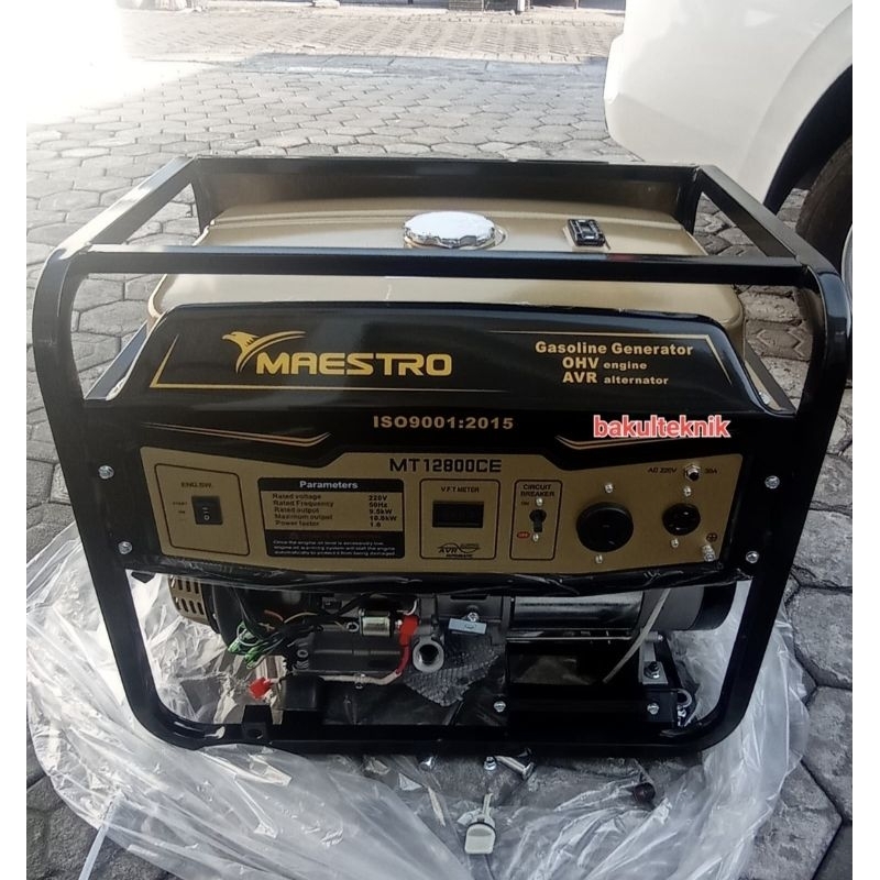 Jual genset 10kw maestro mt12800 genset 10000 watt 4tak bensin | Shopee ...
