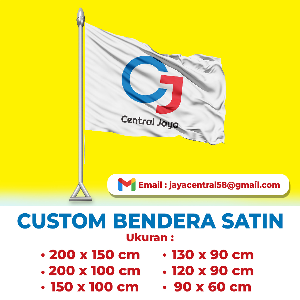 Jual BENDERA SATIN CUSTOM DESIGN - 1 HARI JADI | Shopee Indonesia