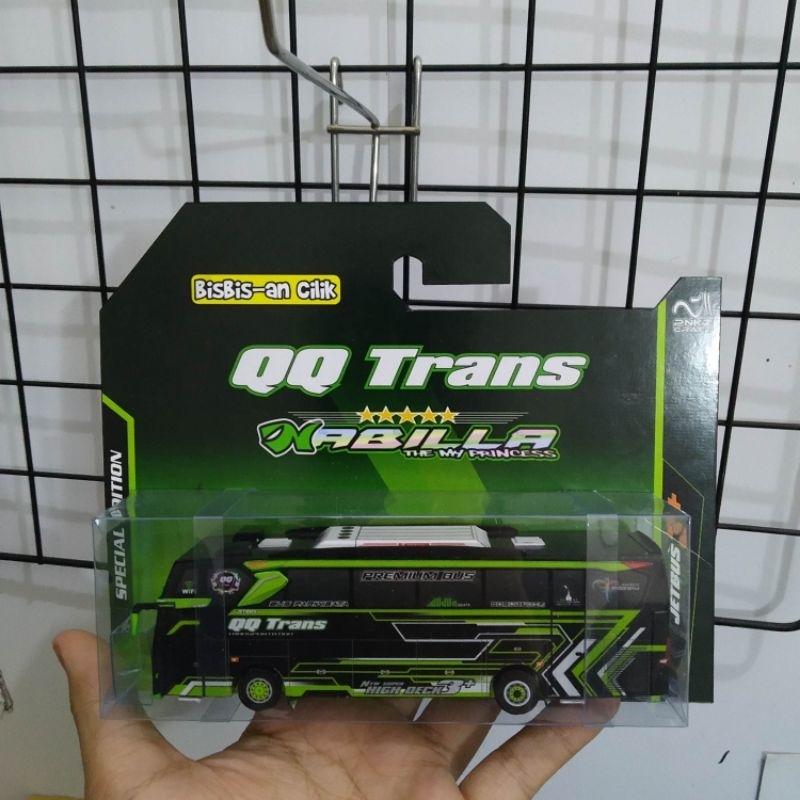 Jual Miniatur Bus Karton QQ TRANS "NABILLA" jetbus 3 shd voyager skala ...