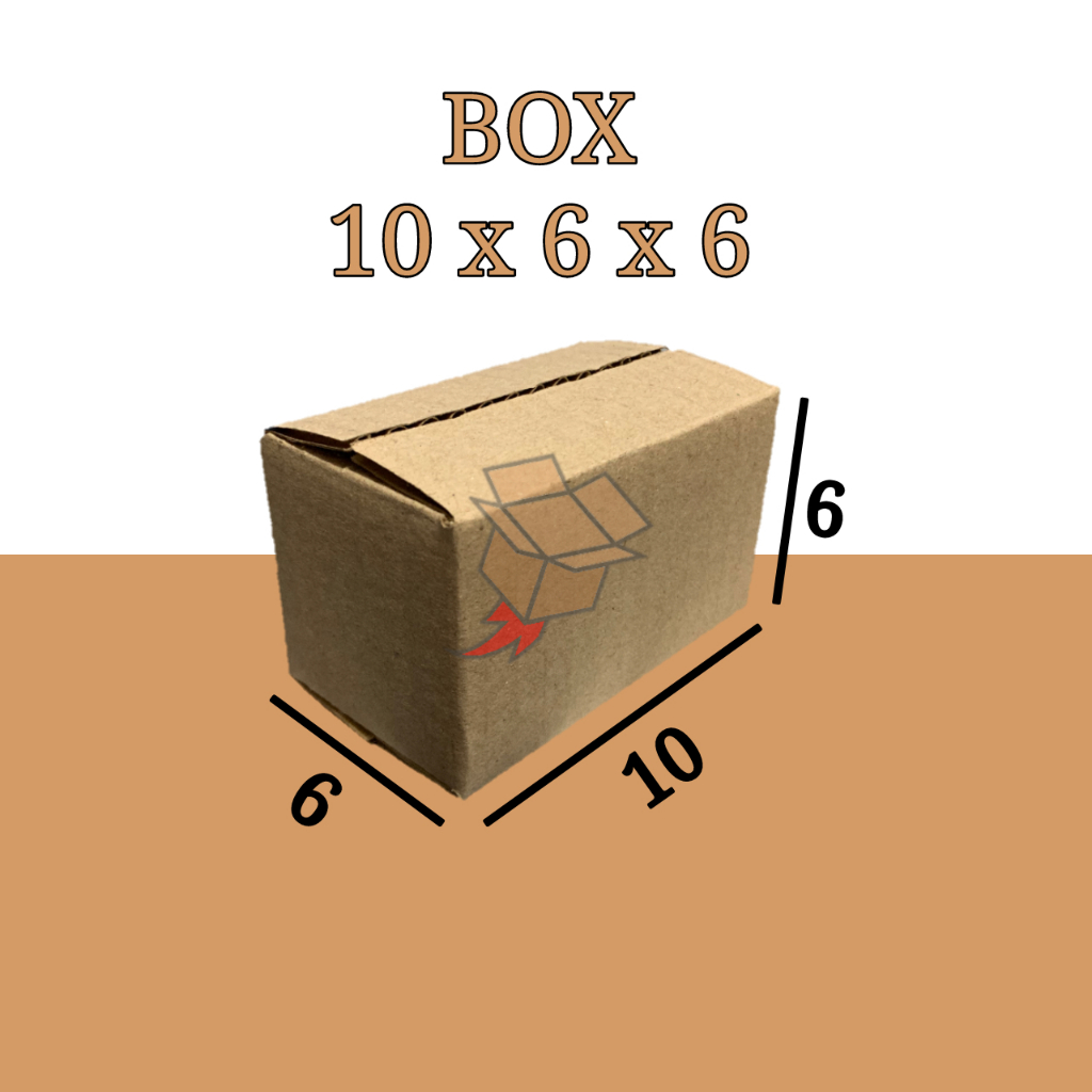 Jual Kardus Polos Karton Box Coklat DieCut 10x6x6 | Shopee Indonesia