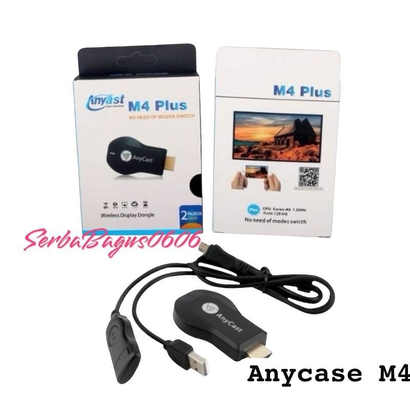 Jual Anycast M4 Plus Dongle HDMI USB Wireless HDMI Dongle Wifi Receiver | Shopee Indonesia