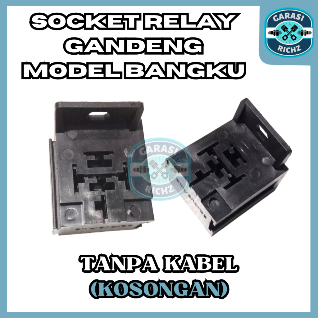 Jual SOCKET / SOKET / RUMAH RELAY GANDENG MODEL BANGKU - TANPA KABEL ...