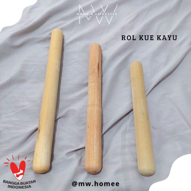 Jual Rol Pin Kayu Penggiling Adonan / Penggilas Adonan Bahan Kayu ...