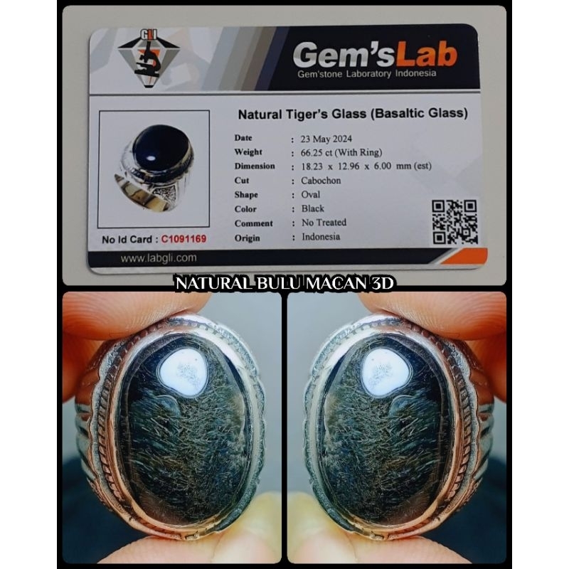 Jual NATURAL BATU BULU MACAN JUMBO SUPER 3D ( DIM 18 MM an ) | Shopee ...