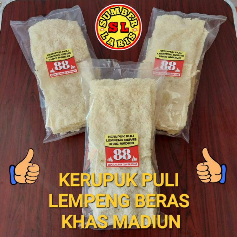 Jual KERUPUK PULI / LEMPENG BERAS KHAS MADIUN CAP "88" MATANG ( ISI 8 ...