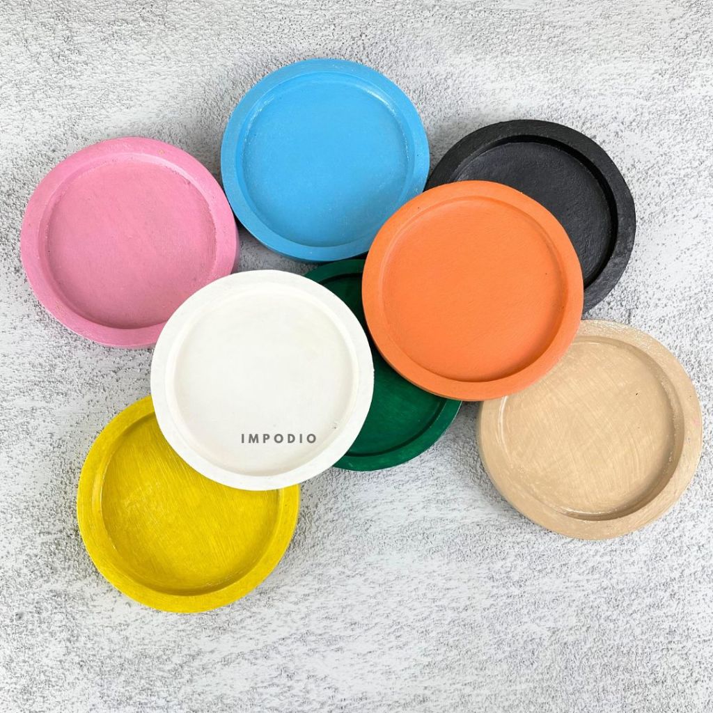 Jual IMPODIO Coaster Tatakan Gelas - tatakan gelas kayu warna warni ...