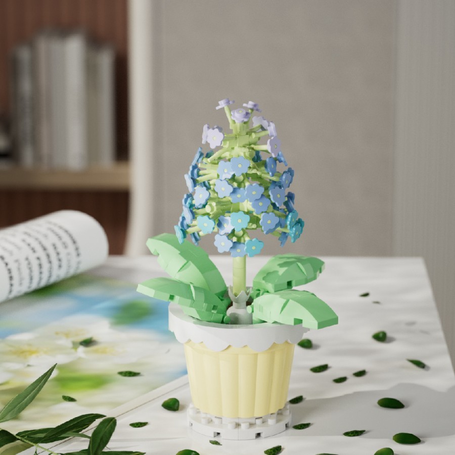 Jual KZLY - CLC Flower Pot puzzle block brick balok susun bunga pot ...