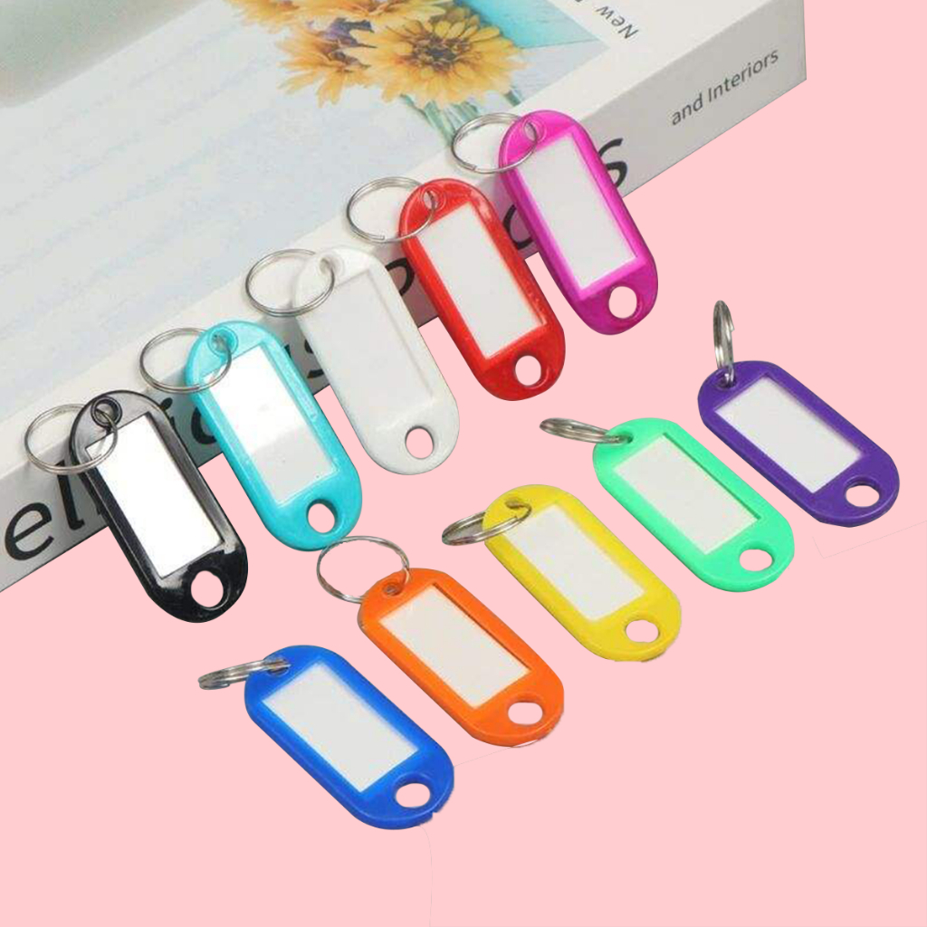 Jual 1Pcs Tag Gantungan Kunci Label Nama Keychan Ring Name Tag Ganci ...