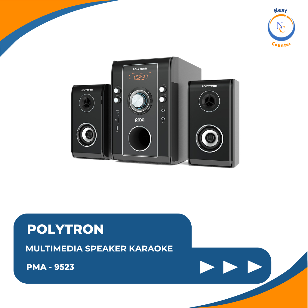Jual POLYTRON MULTIMEDIA SPEAKER KARAOKE PMA 9523 | Shopee Indonesia
