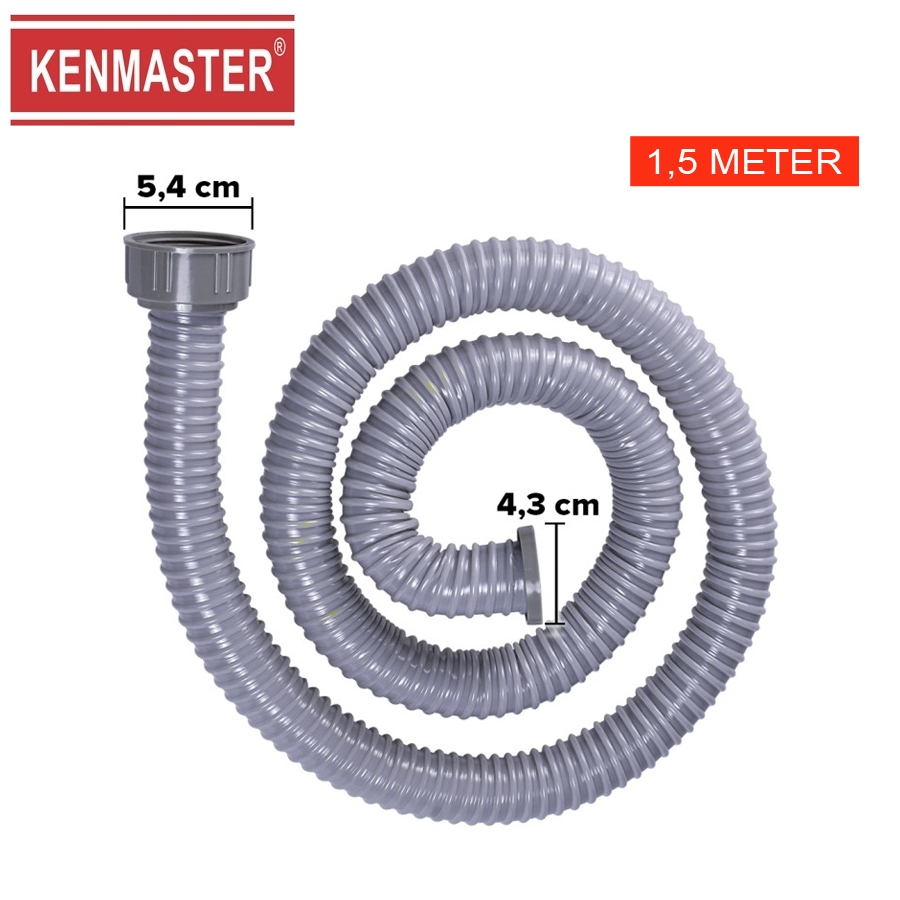 Jual Kenmaster Selang Wastafel 1,5 Meter / Selang BCP Flexible Drain Hose | Shopee Indonesia