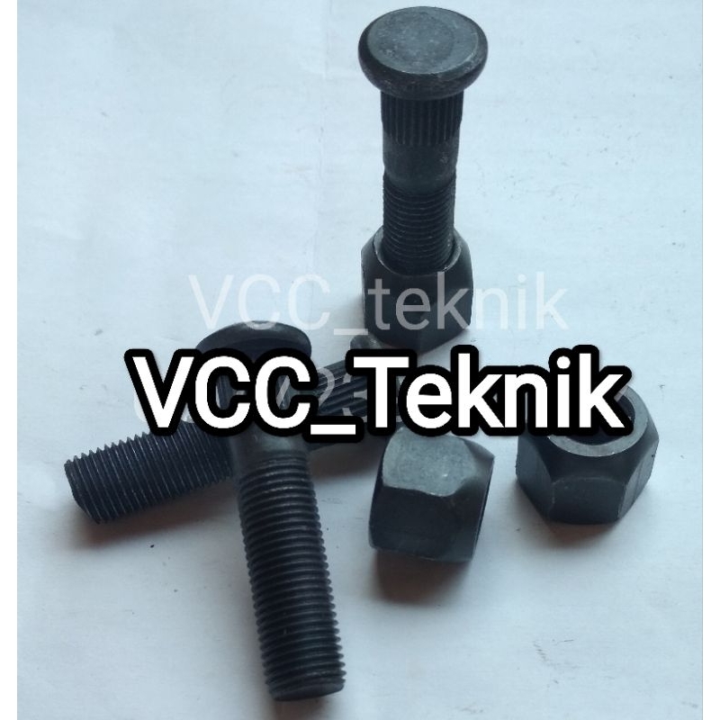 Jual Baut roda mobil panjang 5,5cm (12x1.25) | Shopee Indonesia