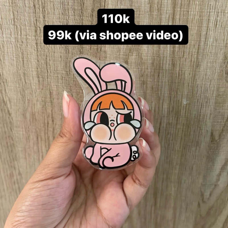 Jual (BOOKED) Popsocket Popmart Crybaby x Powerpuff Girls Bunny Blossom ...