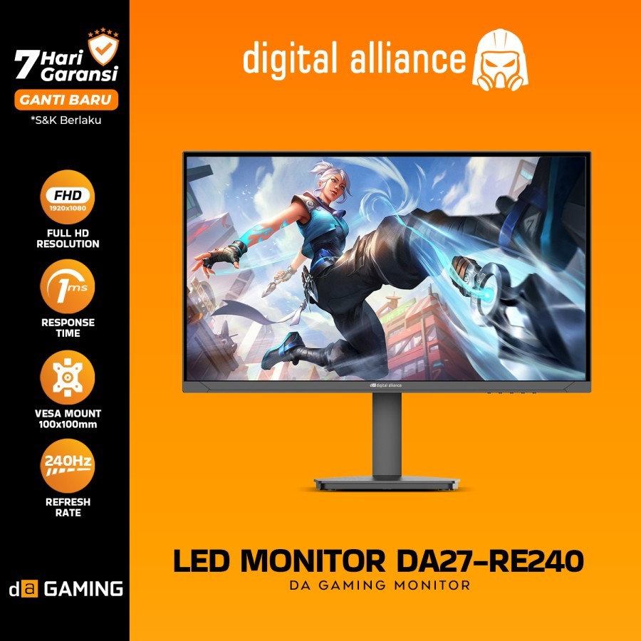 Jual Digital Alliance DA27-RE240 27 Inch Gaming Monitor - FHD IPS 240Hz ...