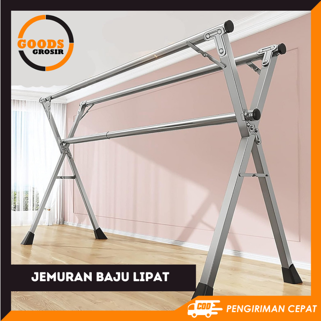 Jual GG - JEMURAN BAJU LIPAT STAINLESS STEEL | JEMURAN PAKAIAN ANTI ...