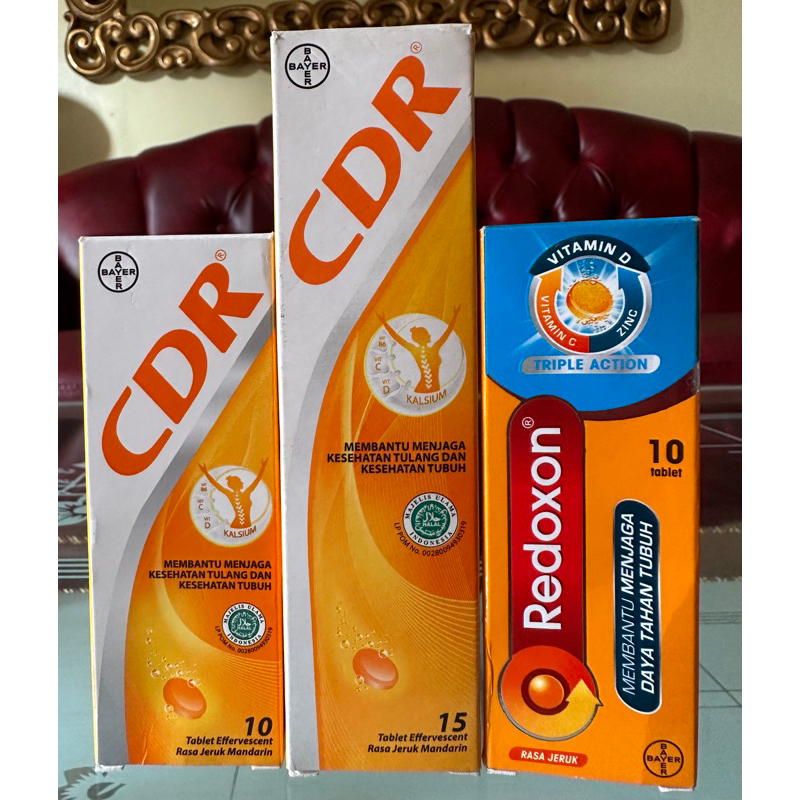 Jual CDR Kalsium isi 10 Tablet & 15 Tablet & Redoxon Isi 10 Tablet ...