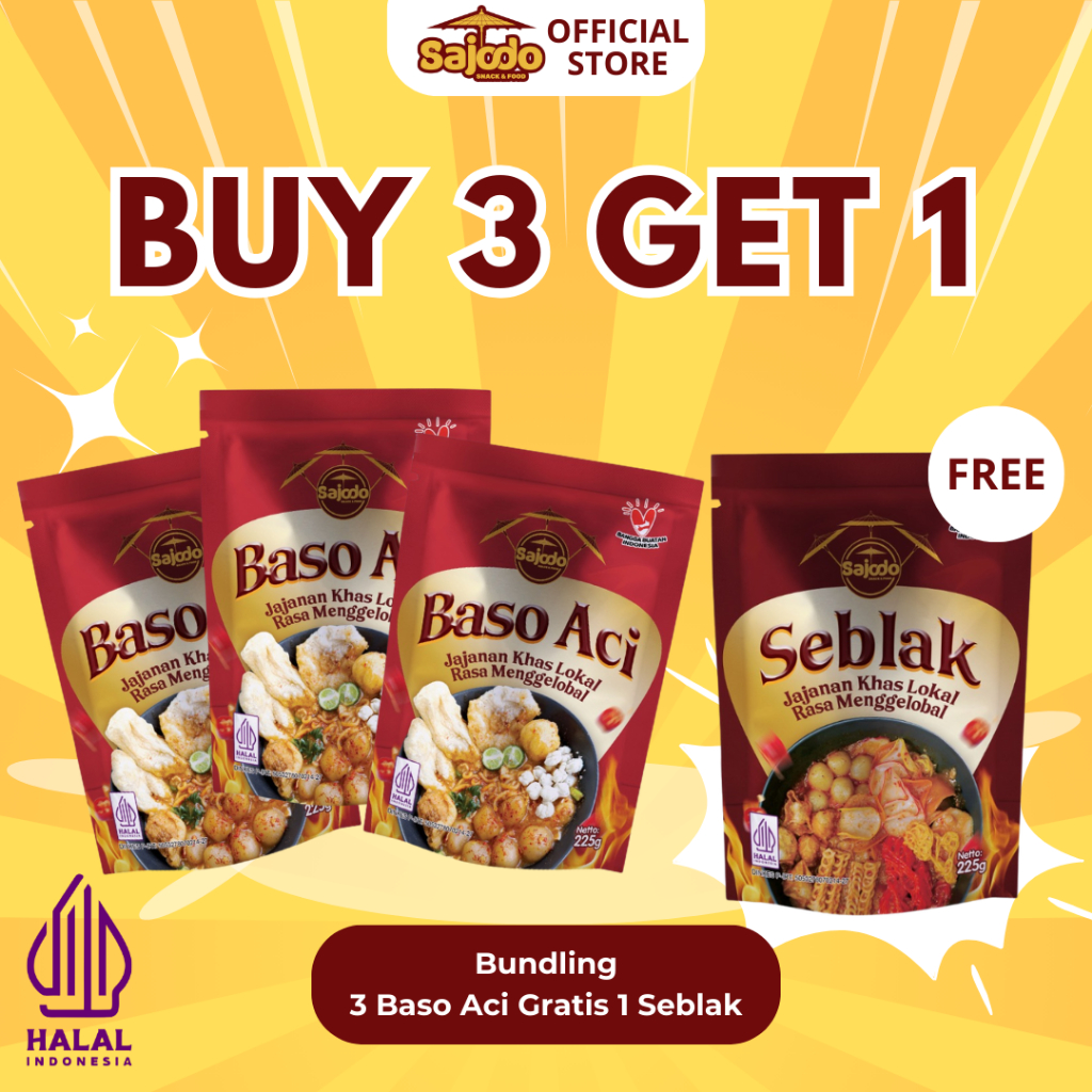 Jual SAJODO - BELI 3 BASO ACI FREE 1 SEBLAK INSTANT VIRAL | Shopee ...