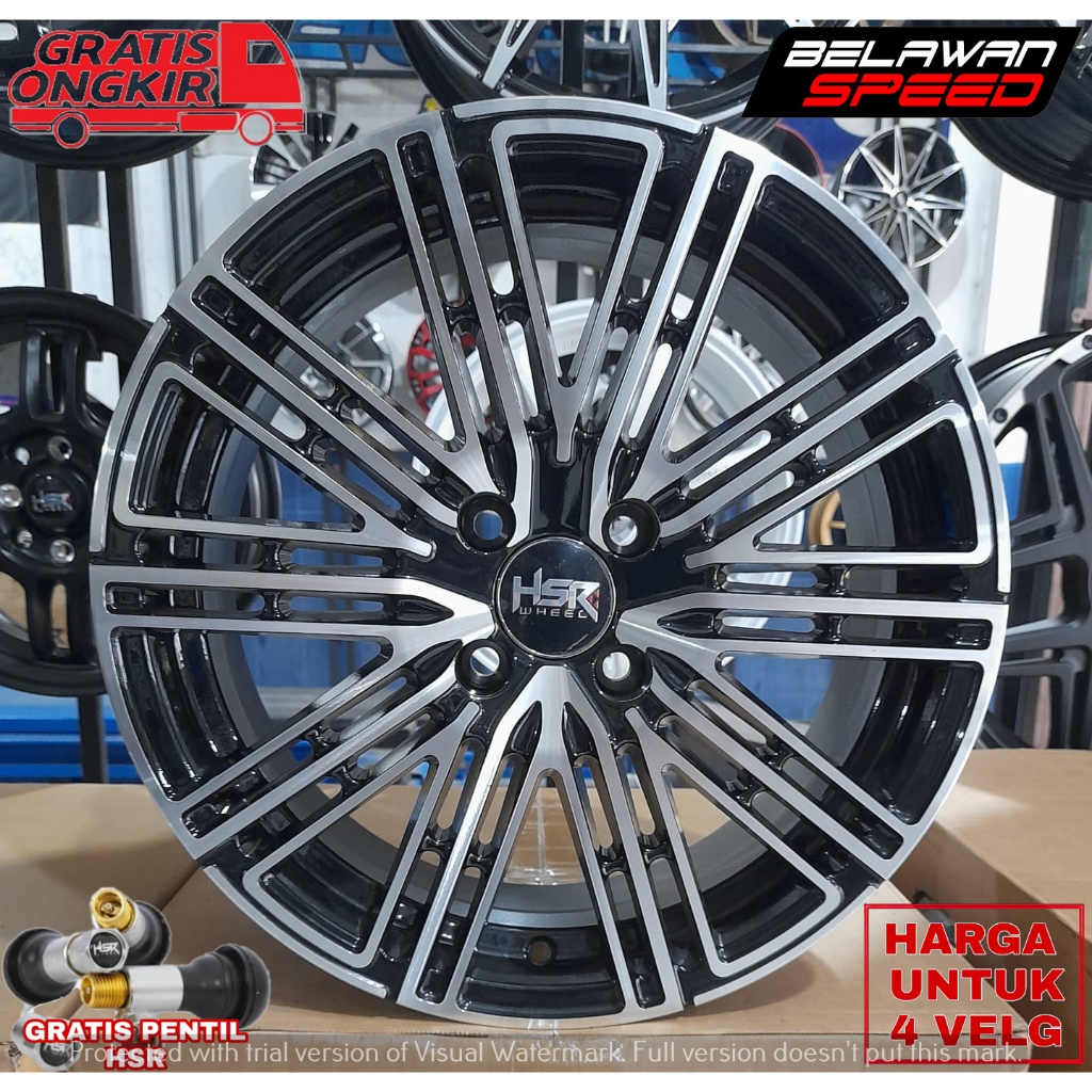 Jual PROMO!!!VELG MOBIL RACING PELEK MODIFIKASI RING 15 HSR TOMOK PCD 4X100 UNTUK BRIO AYLA AGYA ...