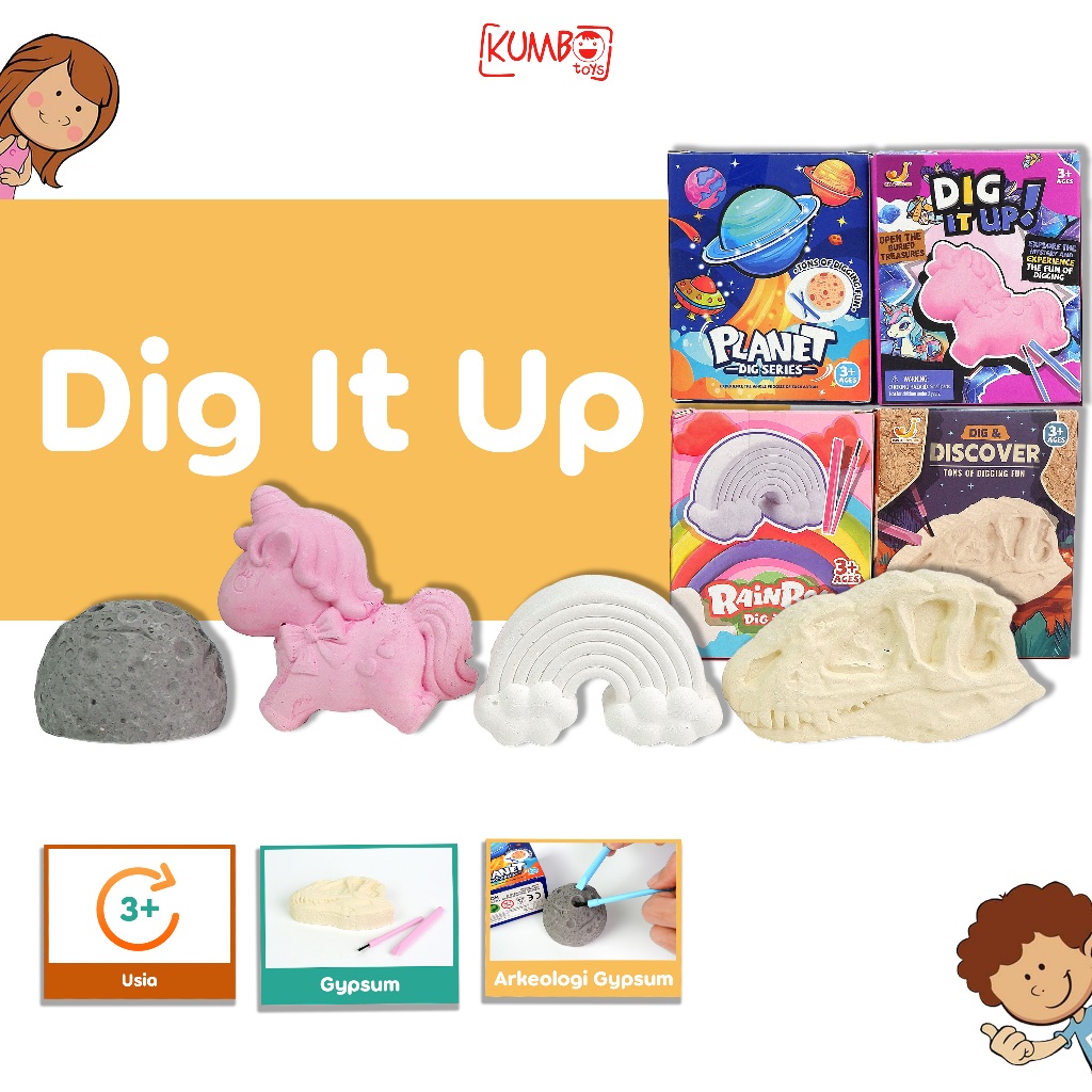 Jual Mainan Edukasi Anak Dig It Up/Find The Treasure | Shopee Indonesia