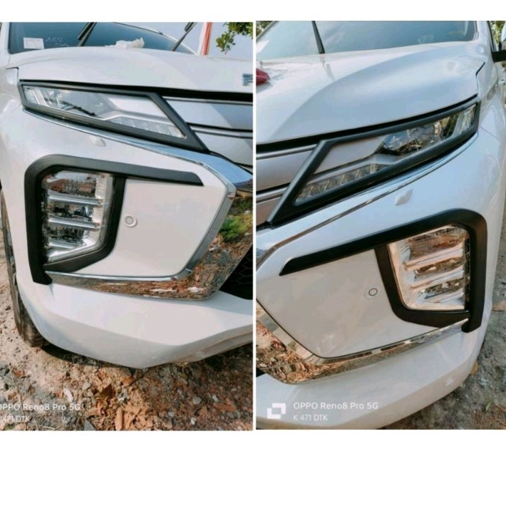 Jual Paket Garnish Lampu Depan Belakang All New Pajero Hitam | Shopee Indonesia