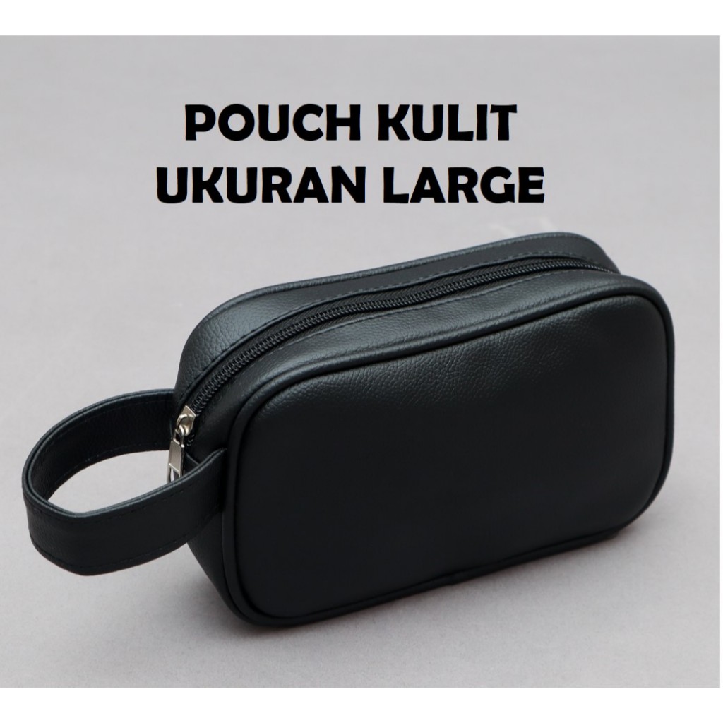 Jual Clutch Pouch Serbaguna Ukuran Besar Bahan Kulit Premium Tebal Anti ...