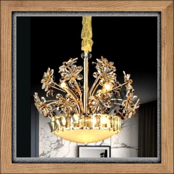 Jual lampu gantung bunga premium original crystal modern classic ...