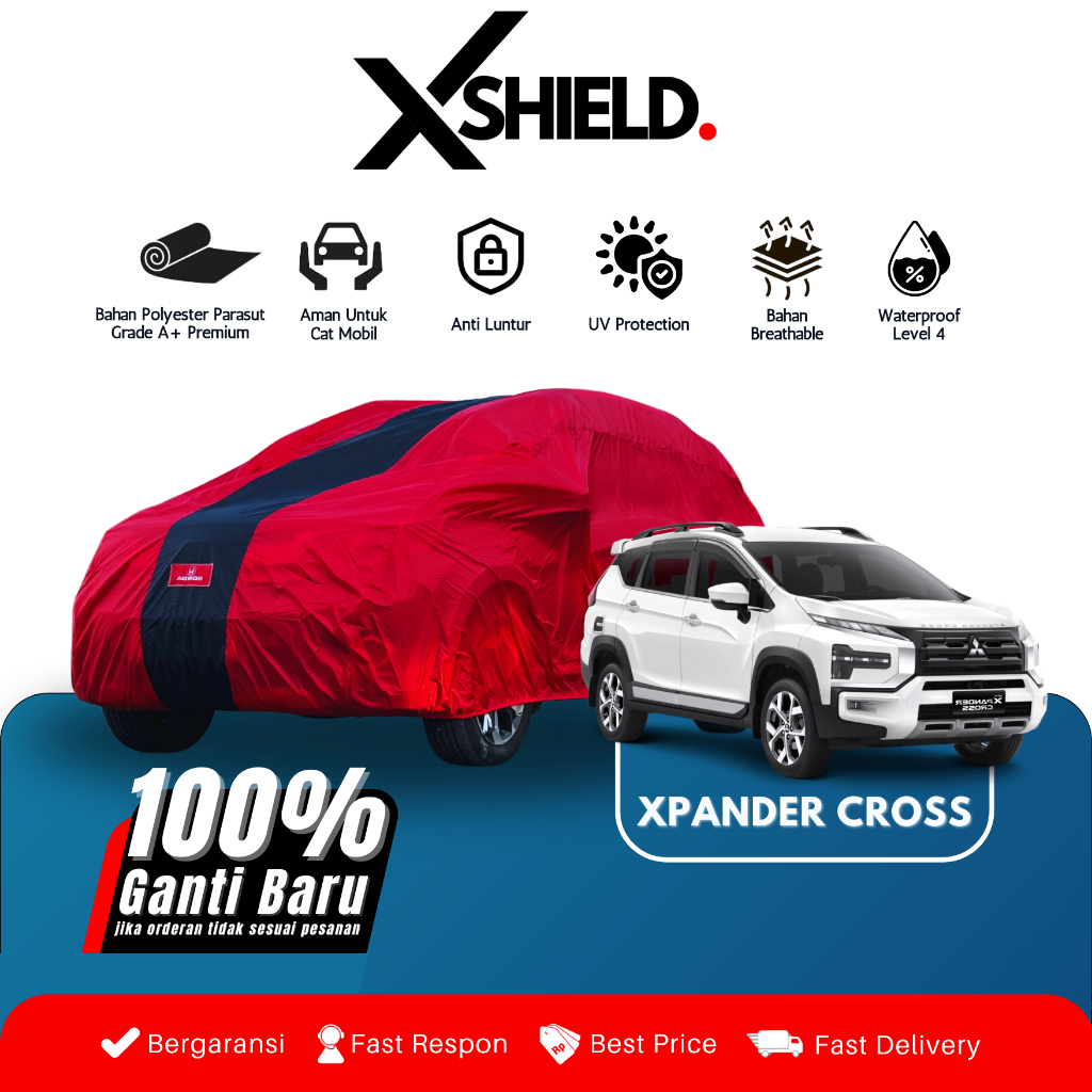 Jual XSHIELD Body Cover XPANDER CROSS Premium Waterproof Semi Outdoor ...