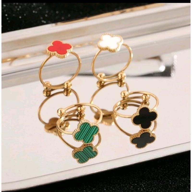 Jual Cincin Clover Titanium fleksibel | Shopee Indonesia