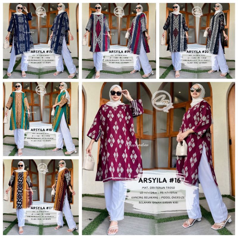 Jual Arsyila Tunik Jumbo (Ld-+124 cm) Ori Tenun Troso || ORI BERLABEL ...