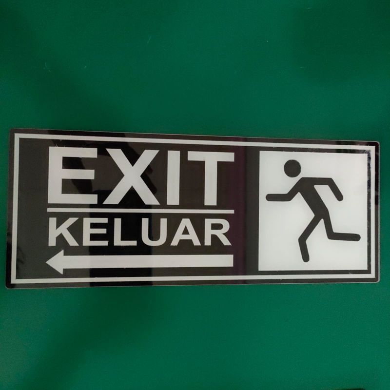 Jual sign exit/papan rambu exit akrilik | Shopee Indonesia