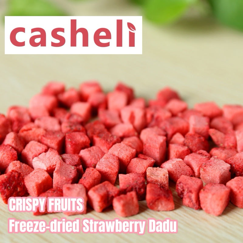 Jual casheli Strawberry Dadu Kering 1KG Freeze Dried Stroberi Bahan Kue | Shopee Indonesia