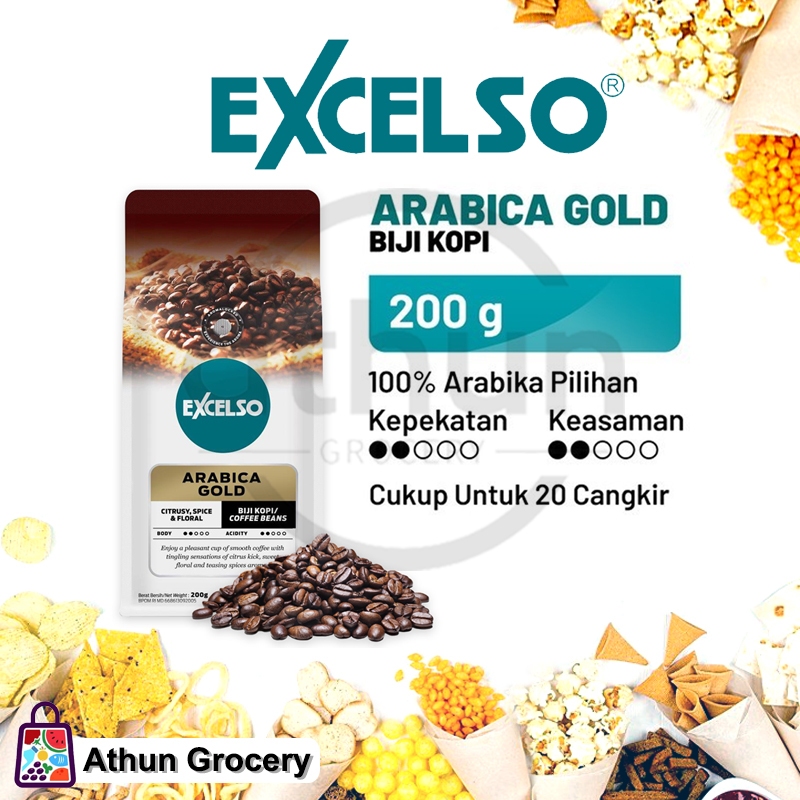 Jual Excelso Biji Kopi / Coffee Beans Kemasan 200g All Varian | Shopee ...