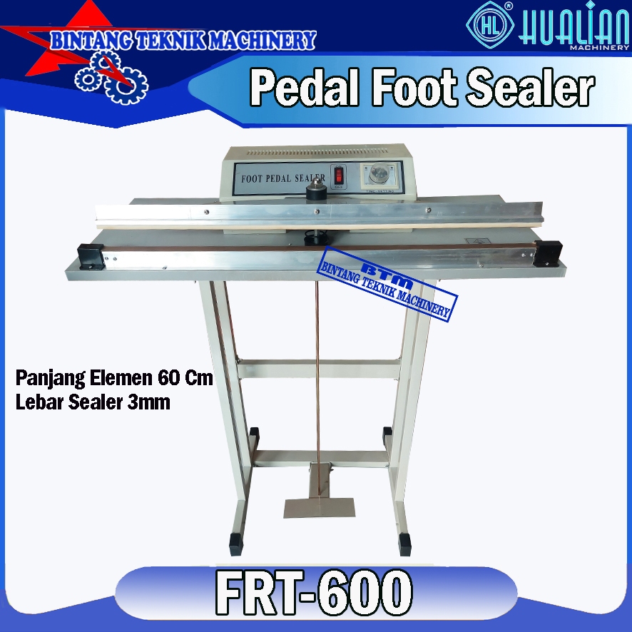 Jual Mesin Pedal Impulse Sealer FRT-600 Hualian Press sealer plastik kemasan | Shopee Indonesia