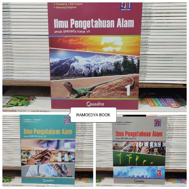 Jual Buku IPA SMP/MTs kelas 7, 8 , 9 Kurikulum Merdeka Quadra | Shopee Indonesia